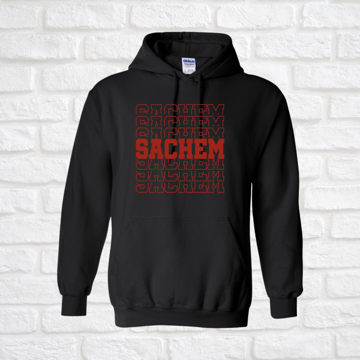 Sachem Red 3D logo Tee or Hoodie – Littlered's Design and Decor